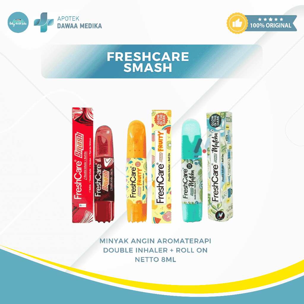 Jual FRESH CARE SMASH DOUBLE INHALER + ROLL ON 10 ML | Shopee Indonesia