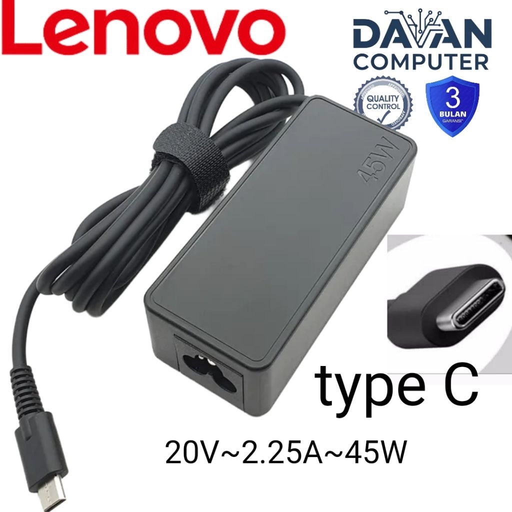 Jual Adaptor Charger Lenovoo ThinkPad X270 X280 S340 || Chromebook C330 ...