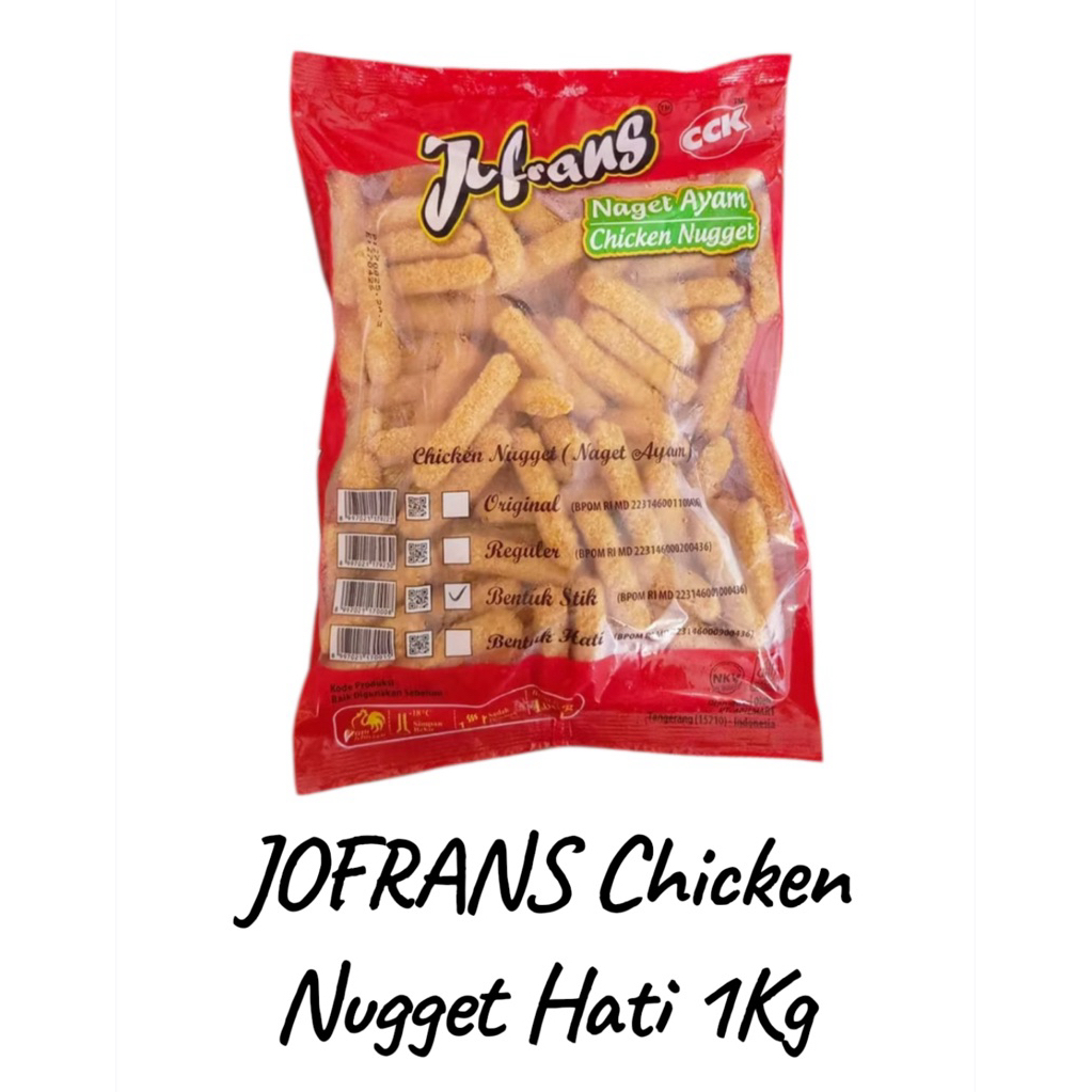 Jual JOFRANS Chicken Nugget Hati 1Kg | Shopee Indonesia