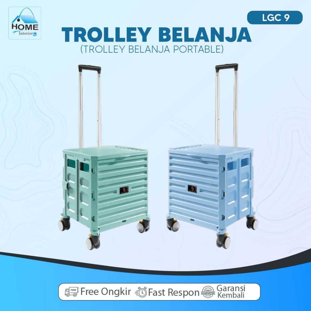 Jual Folded Shopping Trolley | Troli Belanja Portable - Troli Lipat LGC ...