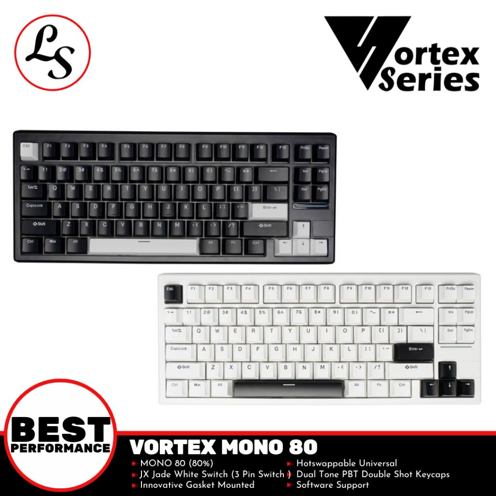 Jual VORTEXSERIES GAMING KEYBOARD Vortex Mono Series 80 Gasket Mount ...