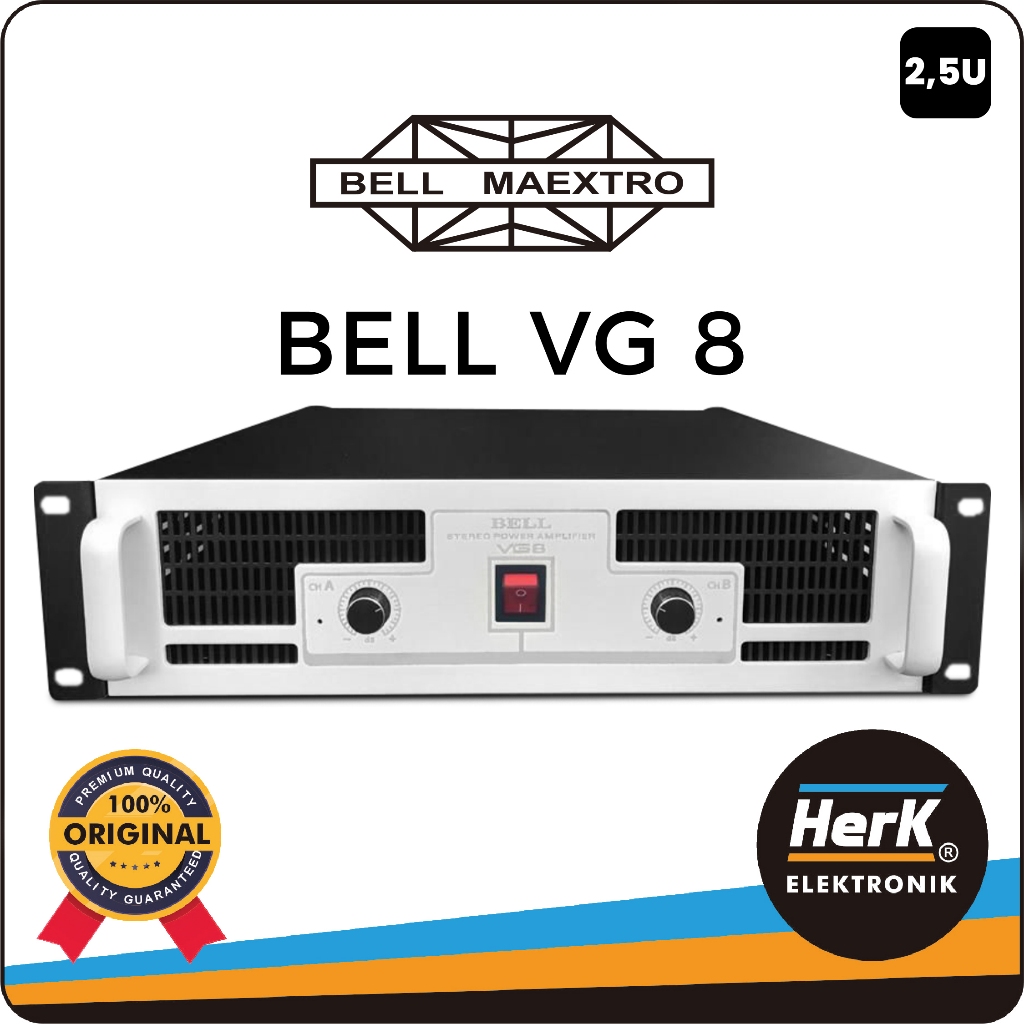 Jual BELL MAESTRO VG-8 — Stereo Power Amplifier Box | Shopee Indonesia
