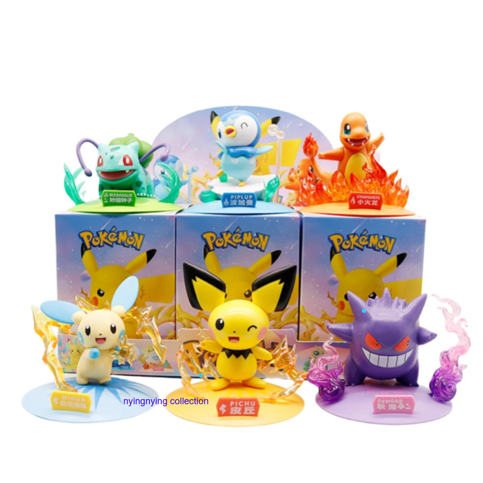 Jual Blind Box Pokemon Figure model Funism diorama pikachu squirtle ...