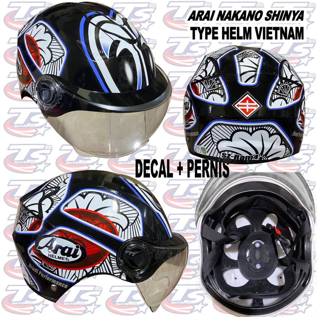 Jual helm motif arai helm motif copy arai motif nakano shinya | Shopee ...