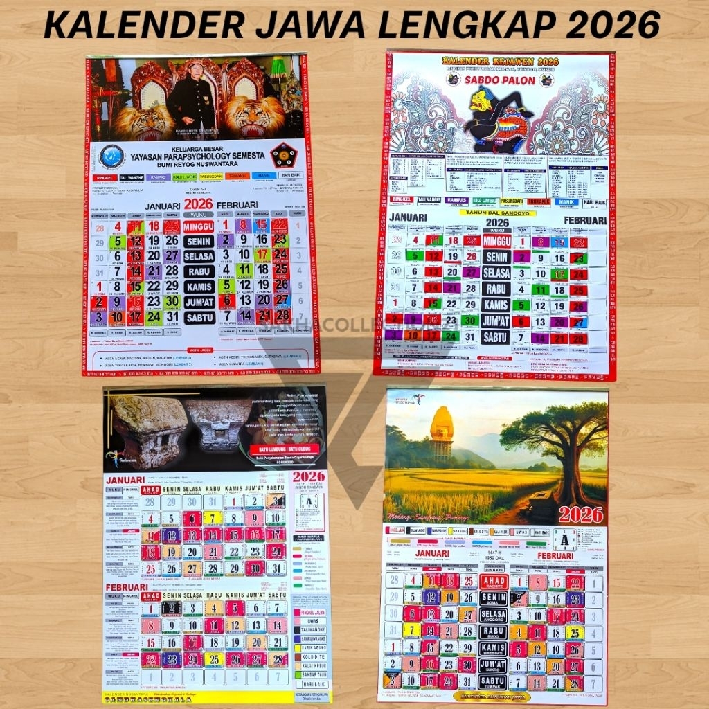 Jual KALENDER 2026 - KALENDER JAWA LENGKAP - KALENDER SABDO PALON ...