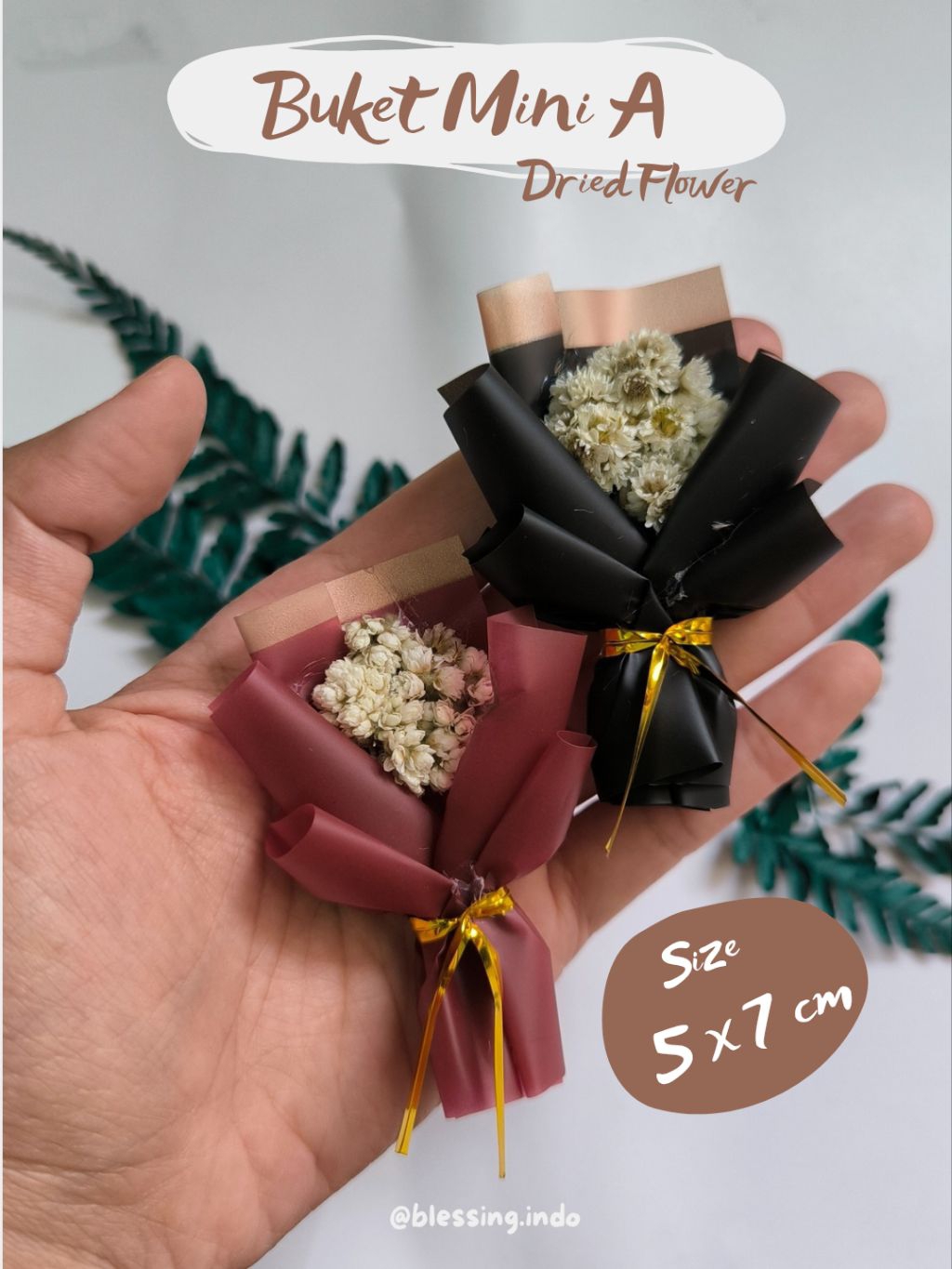 Jual TERMURAH!! MINI BUKET DRIED FLOWER / BUNGA KERING VARIASI A (5 x 7 ...