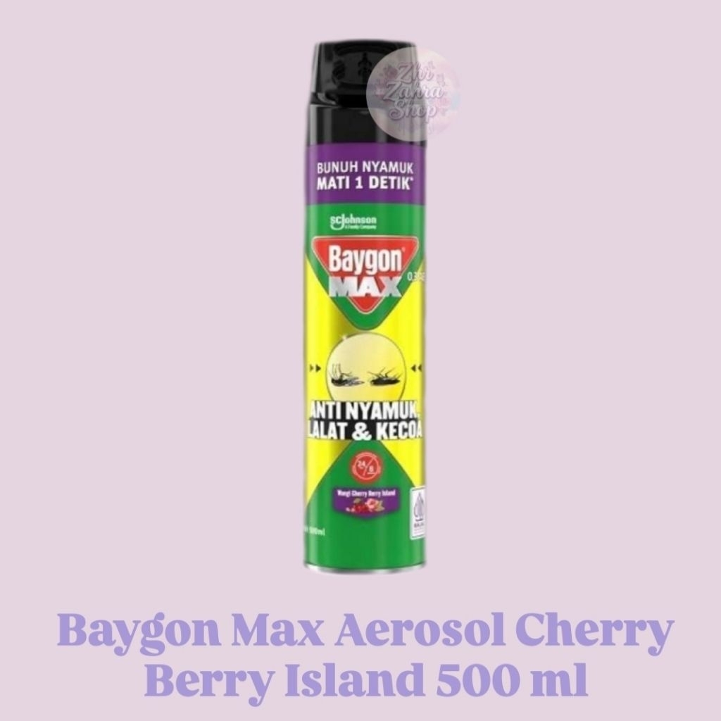 Jual BAYGON MAX AEROSOL CHERRY BERRY ISLAND 500 ML | Shopee Indonesia
