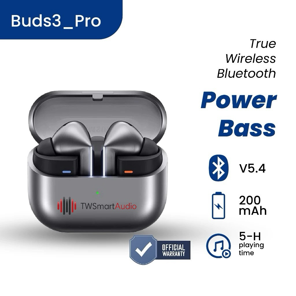 Jual [ Buds 3 Pro ] TWS Wireless Bluetooth Power Bass V5.4 Earphone ...