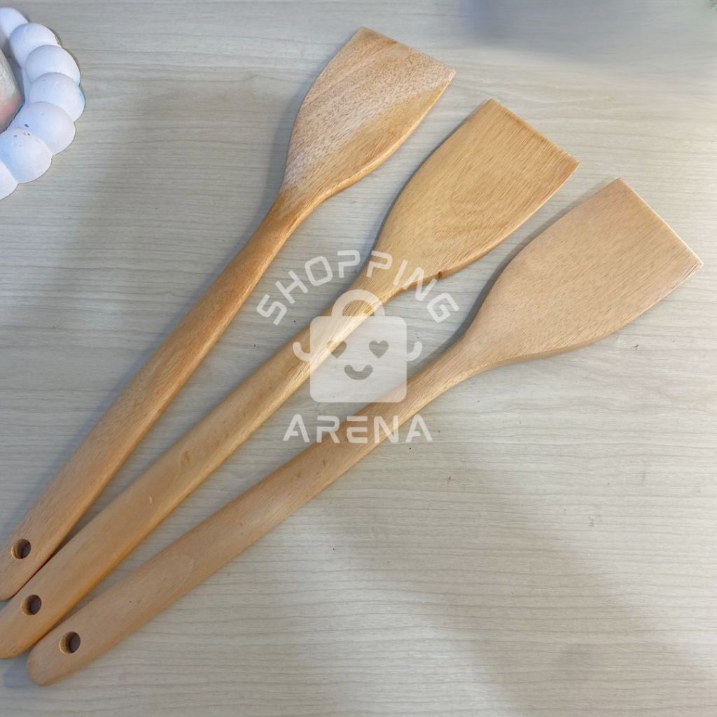 Jual Sutil Kayu Sodet Bahan Kayu Murah BPA Free Spatula Wood Wooden ...
