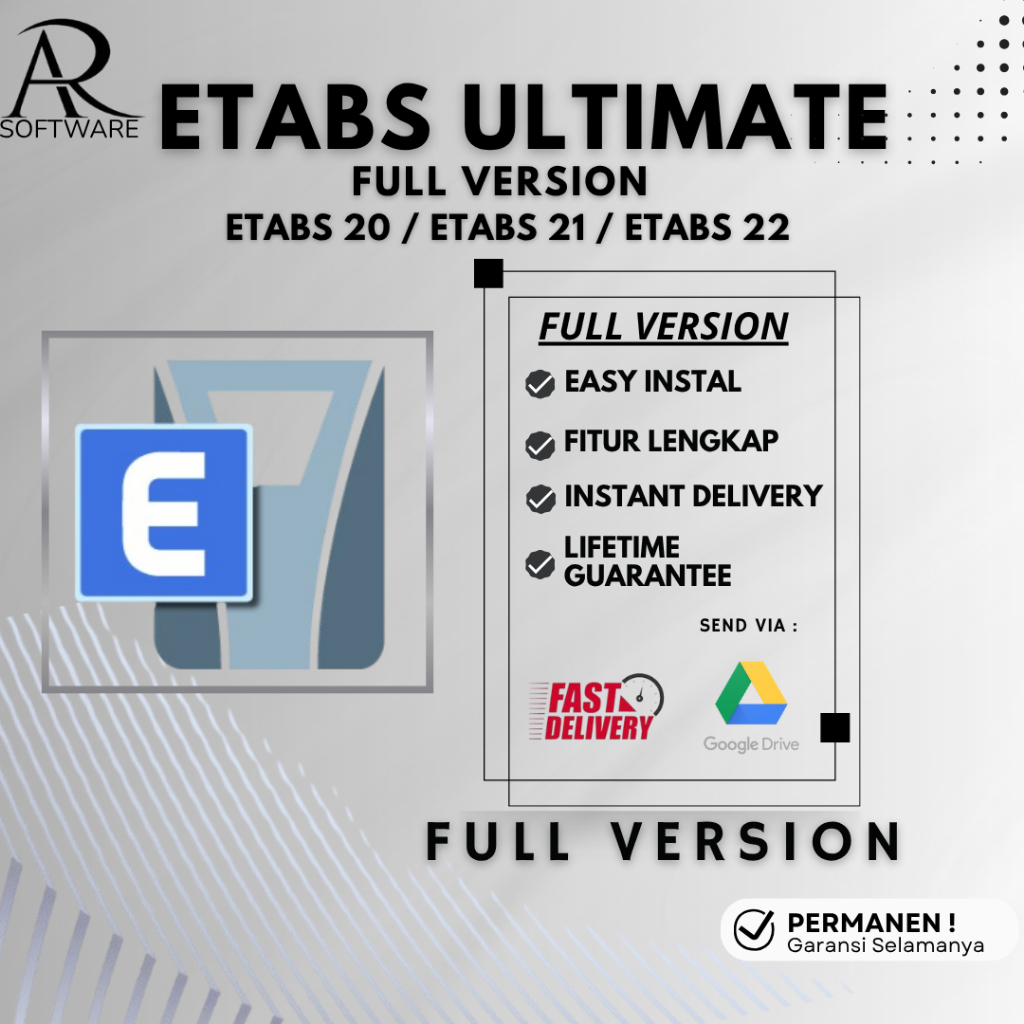 Jual (WIN) ETabs Ultimate 2025 Full Version Original Lifetime + Panduan ...
