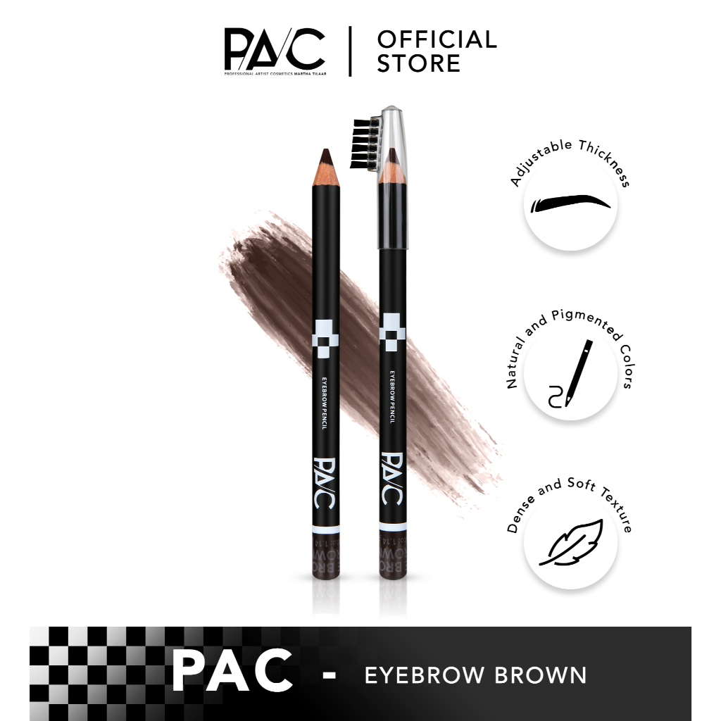 Jual PAC Eye Brow Pencil Brown | Shopee Indonesia