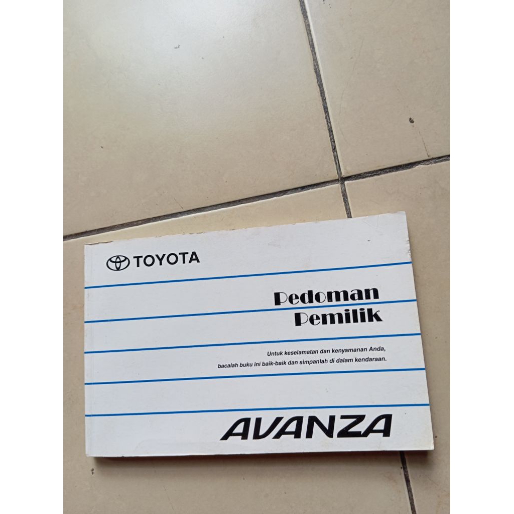 Jual buku pedoman manual book toyota avanza old first gen 1 | Shopee ...