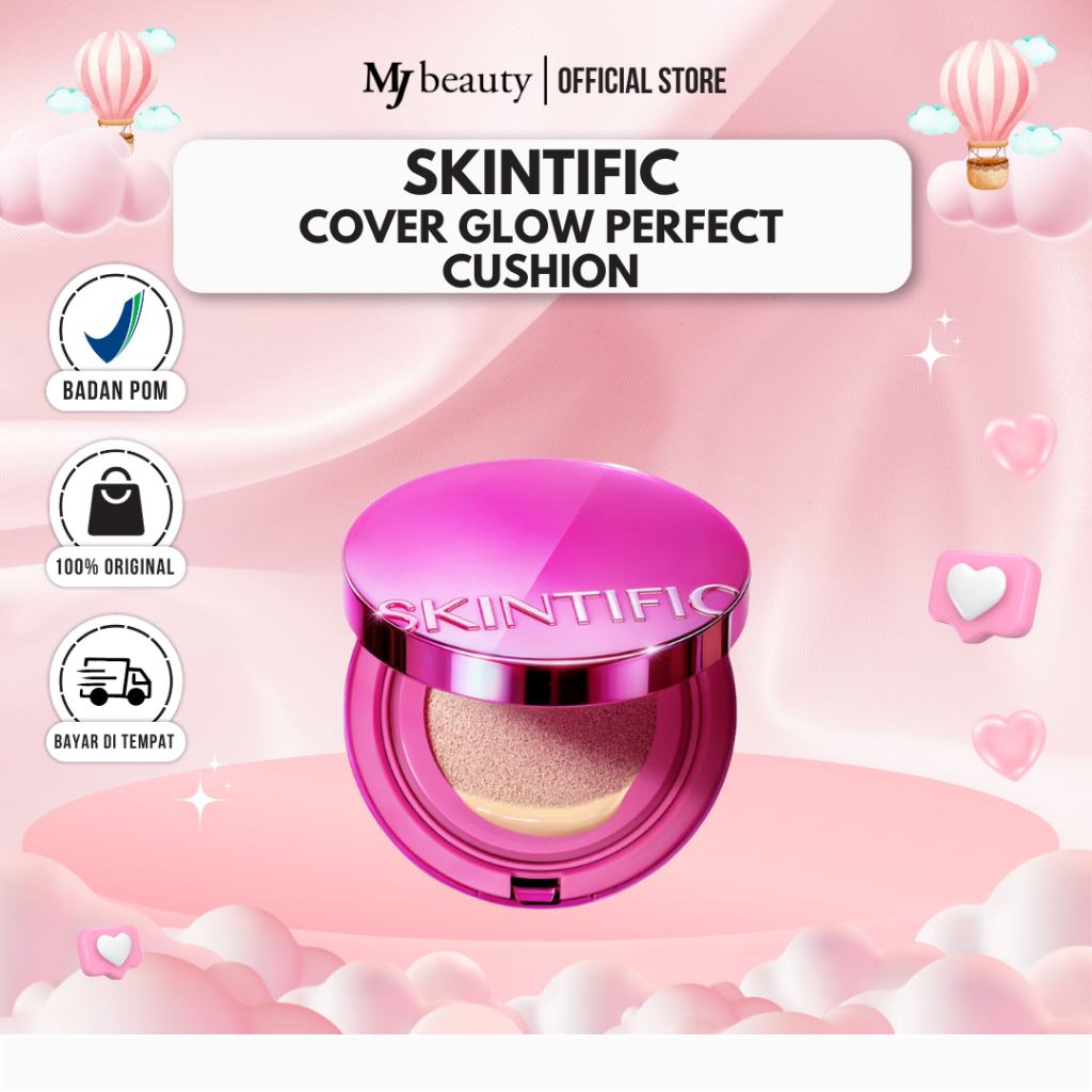 Jual [NEW LAUNCH]SKINTIFIC - Cover Glow Perfect Pink Cushion | Full ...