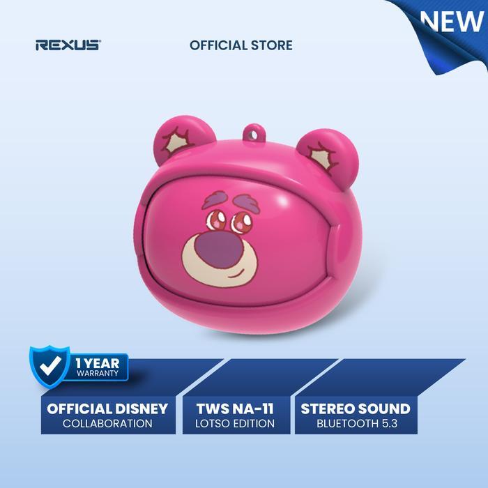 Jual Rexus TWS NA-11 Lotso Edition Earphone Bluetooth 5.3 Stereo Sound ...