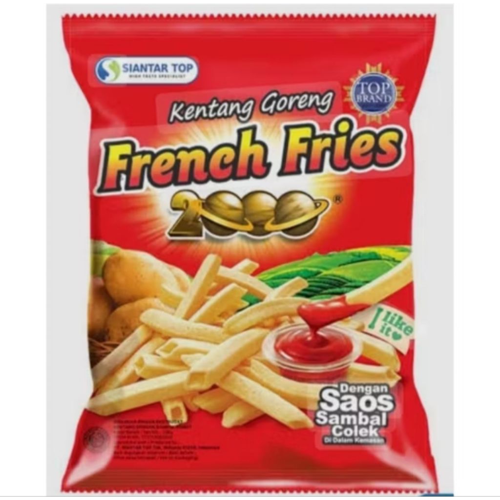 Jual French fries snack 2000 an 1 renceng isi 10 pcs | Shopee Indonesia