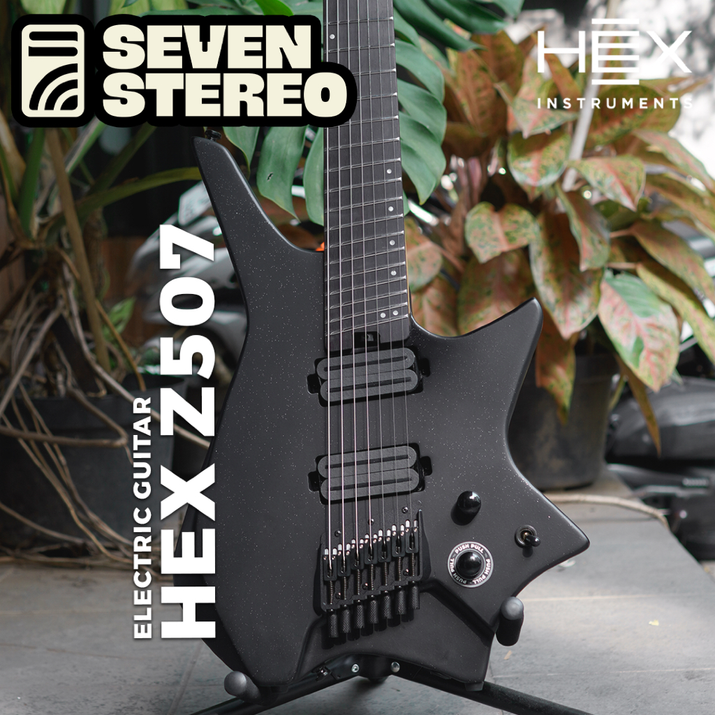 Jual HEZ Z507 Z-507 S/GB 7 String Headless Guitar | Shopee Indonesia