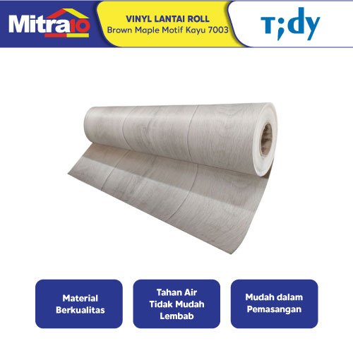 Jual Vinyl Lantai Kayu Tidy 7003 Light Brown Maple 2MM X 2M X 1M ...
