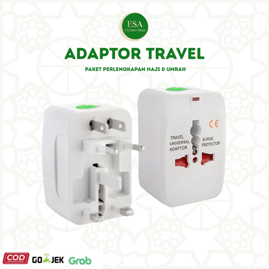 Jual Adaptor Travel Internasional Universal Travel Adapter EU UK US ...