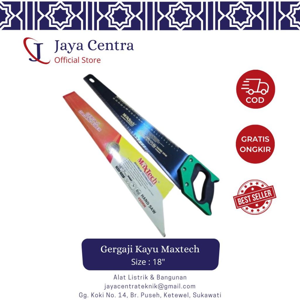 Jual Maxtech Gergaji Kayu 18 Inch Fiber Karet | Shopee Indonesia