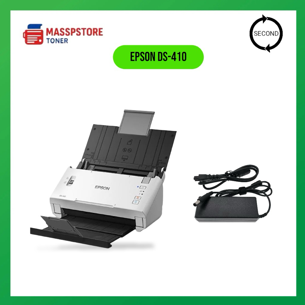 Jual Scanner Dokumen Epson DS-410 – 50 Lembar ADF, Resolusi 600 dpi ...
