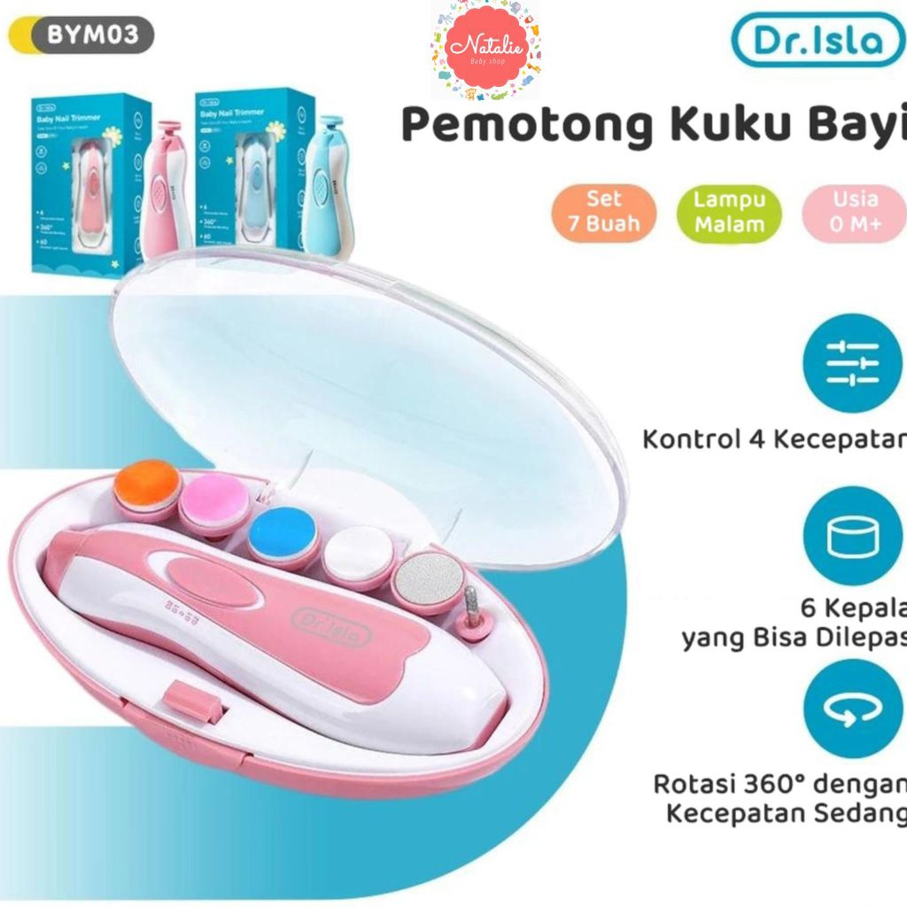 Jual DR ISLA Baby Nail Trimmer Electric BYM03 | Gunting Kuku Bayi ...