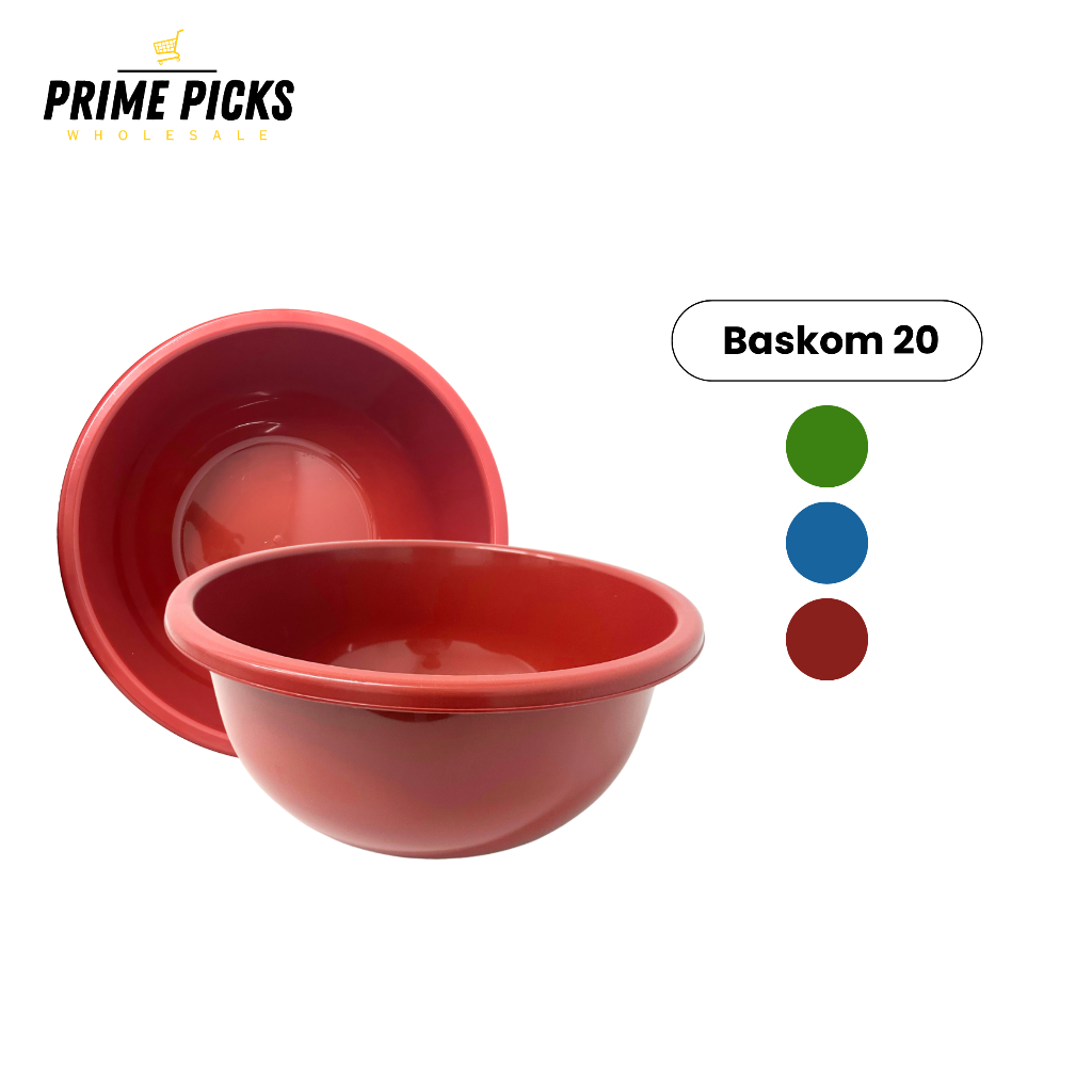 Jual Baskom Plastik Bulat | Baskom Pelangi Ukuran 20 | Shopee Indonesia