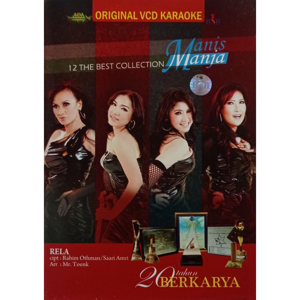 Jual VCD ORIGINAL 12 THE BEST COLLECTION MANIS MANJA 20 TAHUN BERKARYA ...