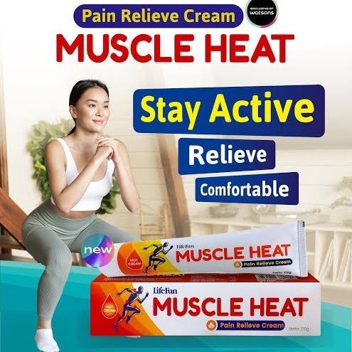 Jual Lifefun Muscle Heat Pain Relieve Cream Atasi pegal-pegal, nyeri ...