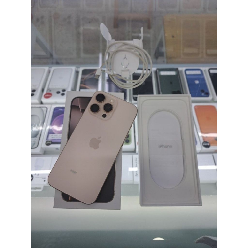 Jual Second Apple IPhone 16 Pro Max 256GB Desert Titanium IBOX ON 12 ...