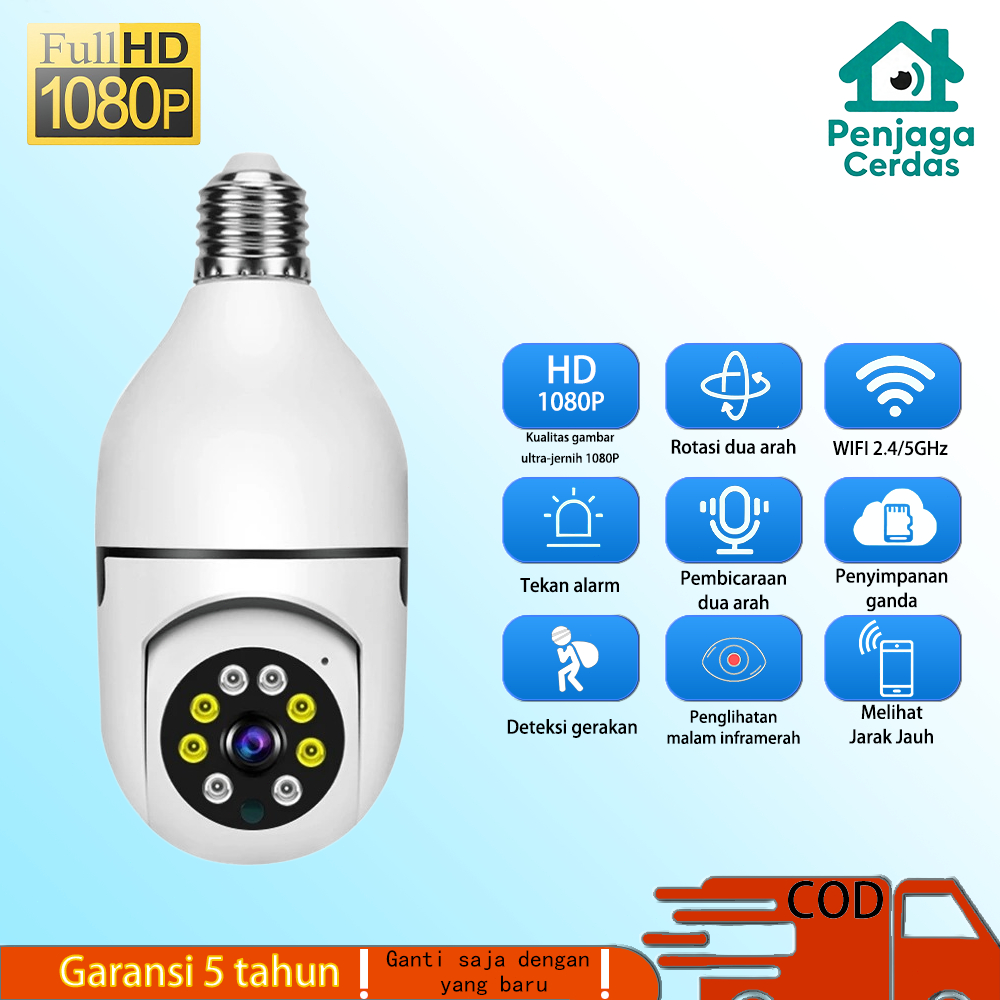 Jual Kamera Profesional V360Pro Bohlam E27 CCTV Nirkabel Luar Ruangan ...