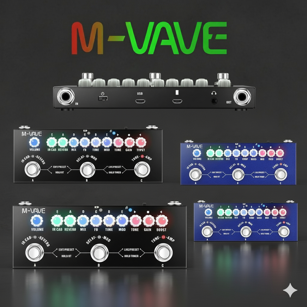 Jual Efek Gitar Bass M-VAVE Cube Baby Soundcard Multi Effects Pedal ...