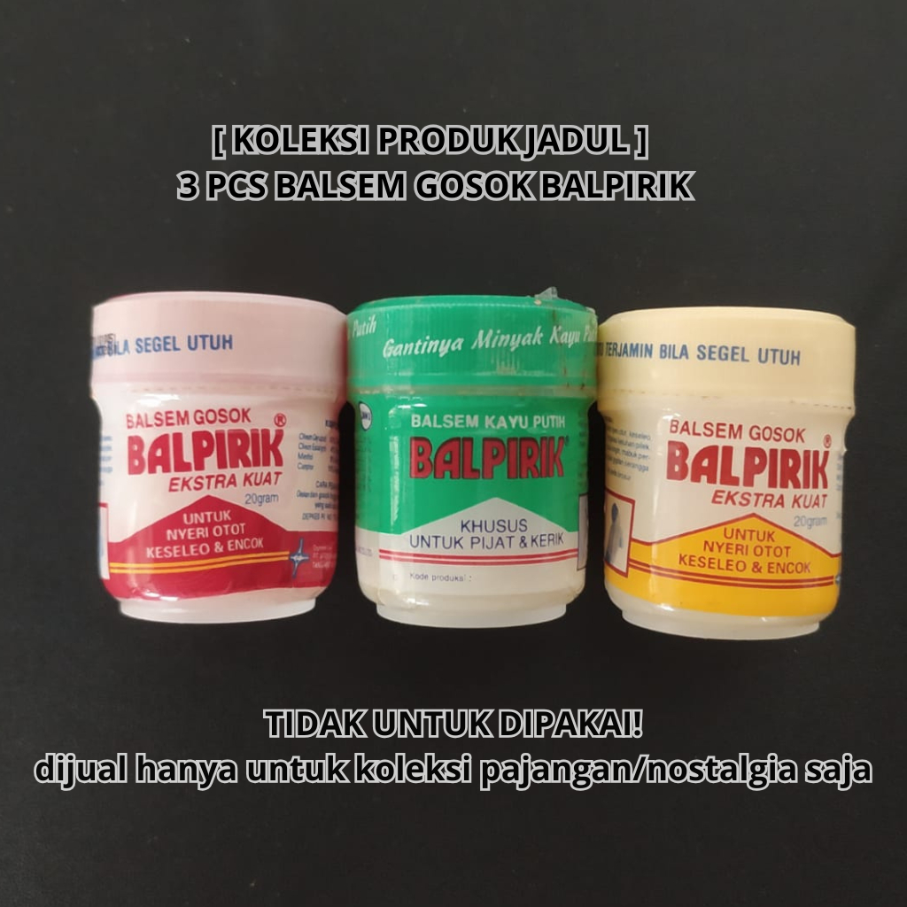 Jual [ KOLEKSI PRODUK JADUL ] 3PCS BALSEM GOSOK BALPIRIK KEMASAN JADUL ...
