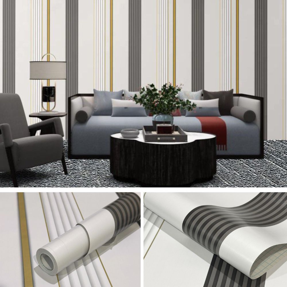 Jual Wallpaper Dinding Kayu Panel Garis Minimalis Kombinasi Baru 8m ...