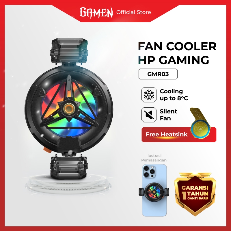 Jual GAMEN Funcooler GMR03 Pendingin Hp Gaming Magnetic RGB Kipas ...