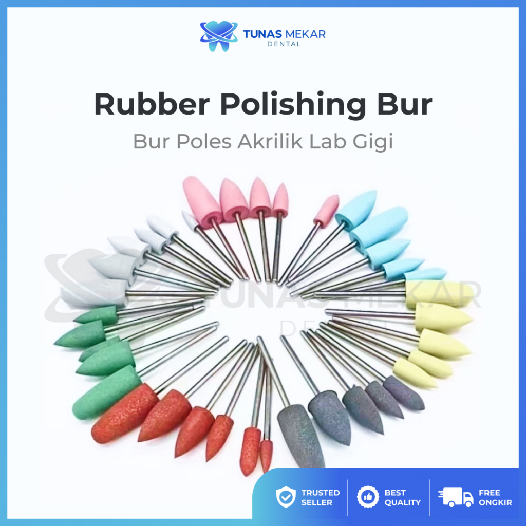 Jual Dental Bur Rubber Polishing Poles Akrilik Lab Gigi | Shopee Indonesia