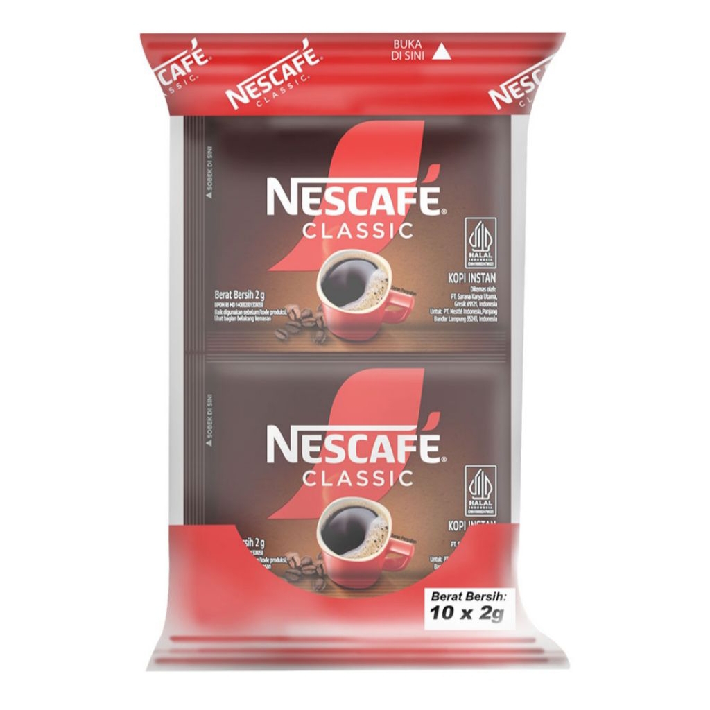 Jual Nescafe Classic Kopi Instant 10 Sachet | Shopee Indonesia
