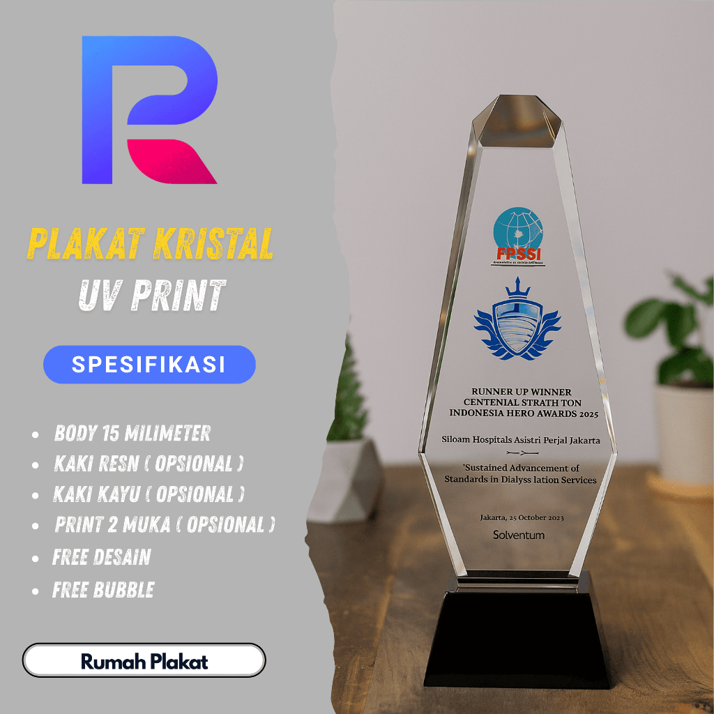 Jual CUSTOM PLAKAT KRISTAL BERBAGAI MODEL - FREE DESAIN DAN PROSES ...