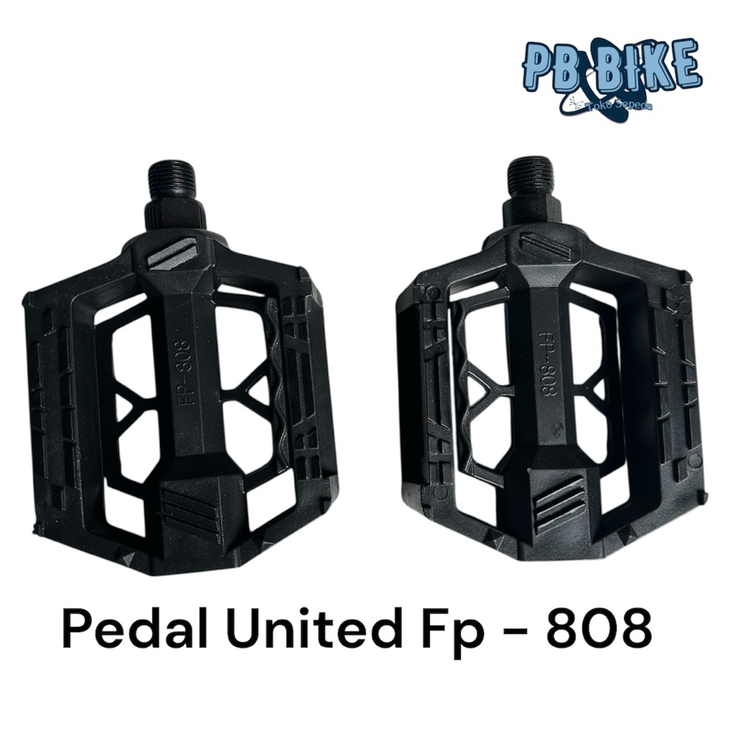 Jual Pedal Sepeda As Drat Besar United FP 808 PVC Hitam MTB Fixie Lipat ...