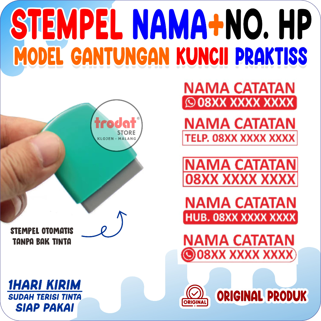 Jual STEMPEL CUSTOM NAMA DAN NOMOR HP STAMPEL DOKTER MINI, STEMPEL ...