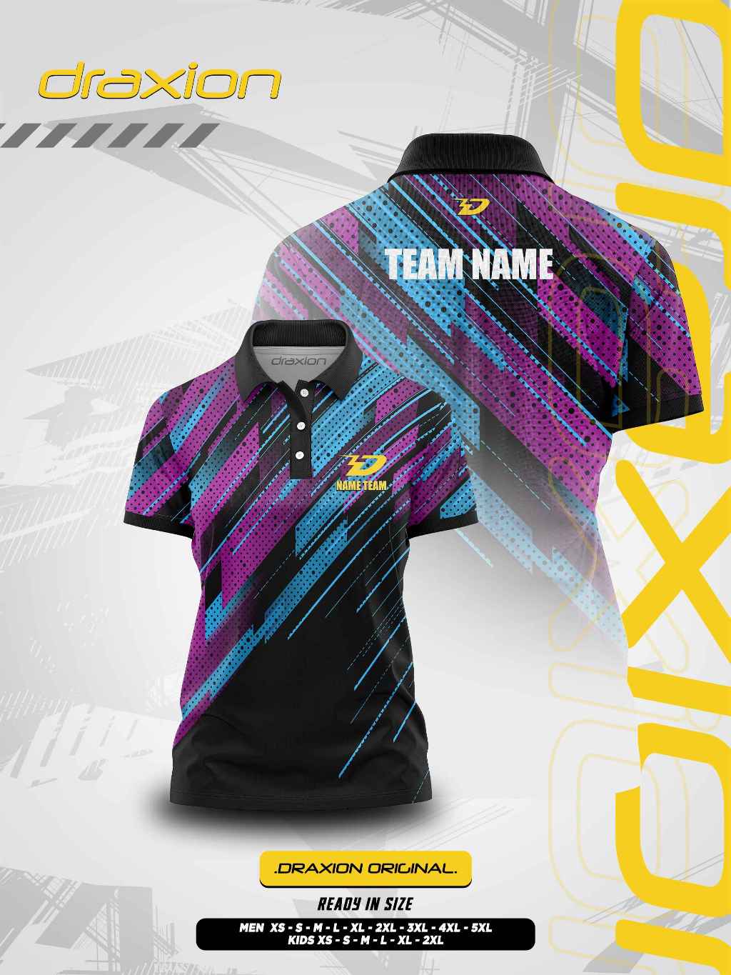 Jual Jersey Billiard Cewek Dryfit Draxion - Polo Sport Custom Team ...