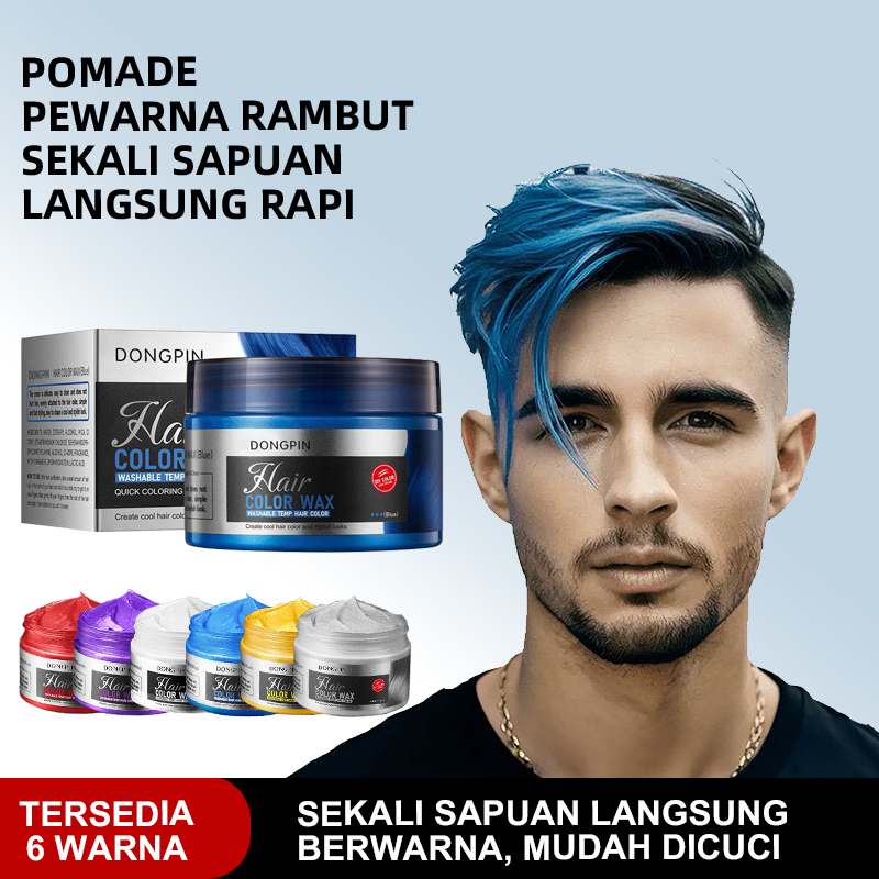 Jual Hair Wax Pewarna Rambut Sementara Bahan Alami Tanpa Iritasi Semua ...