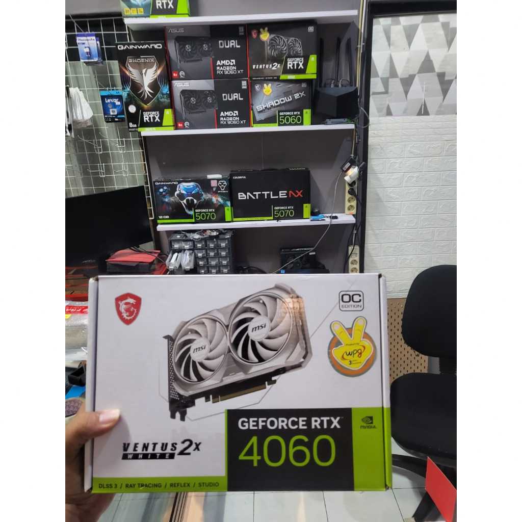 Jual VGA MSI GeForce RTX 4060 VENTUS 2X WHITE 8G OC VTS 8GB GDDR6 ...