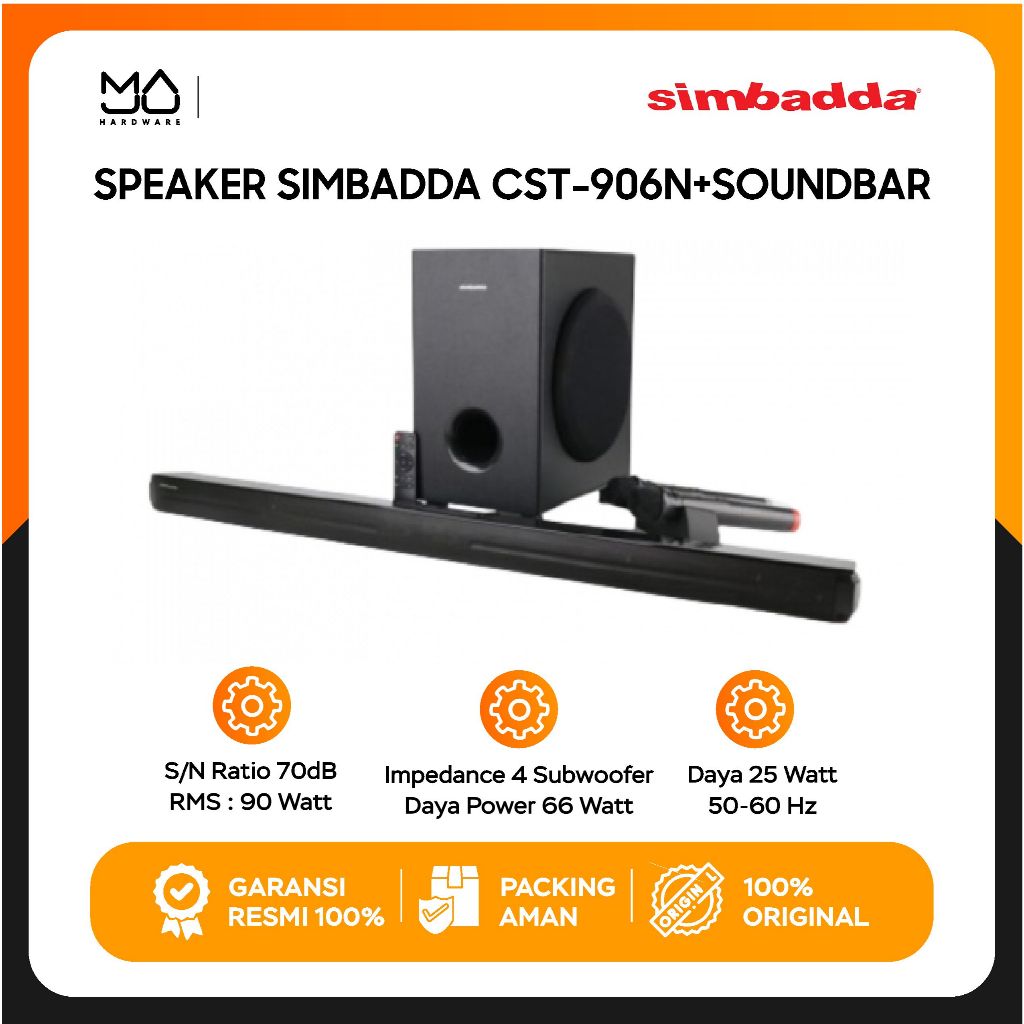 Jual Simbadda CST 906N+ Soundbar TV Wireless Bluetooth Home Theater ...