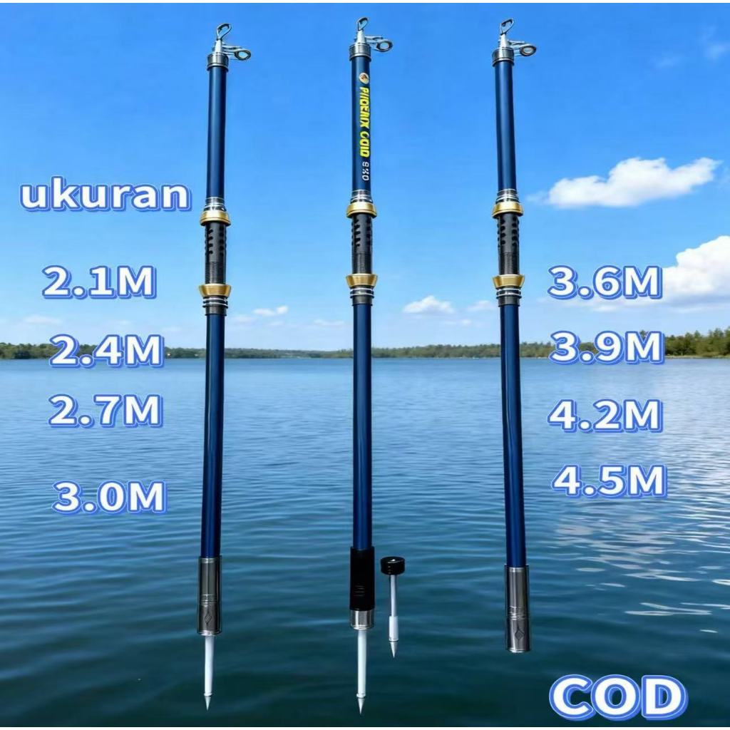 Jual Rod Pancing Berkualitas Tinggi Tahan lama, jangkauan jauh, dapat ...