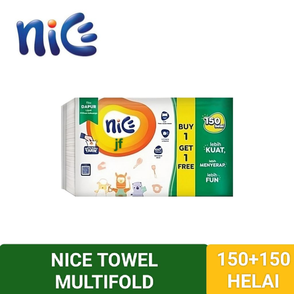 Jual | 1×2pcs | Tisu tissue dapur lipat nice towel multifold emboss ...