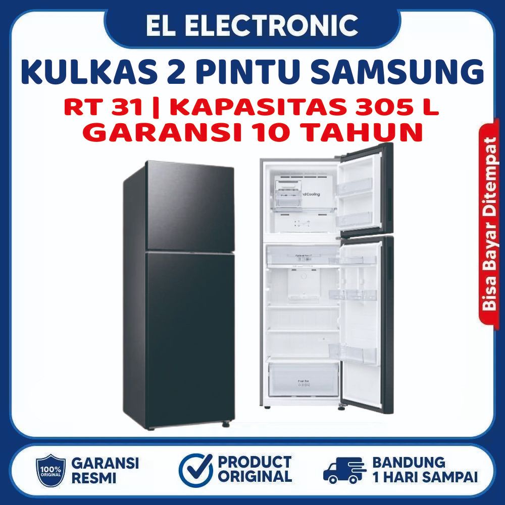 Jual Samsung RT31 Kulkas 2 Pintu Inverter 305 Liter Kulkas Ungkep RT31 ...