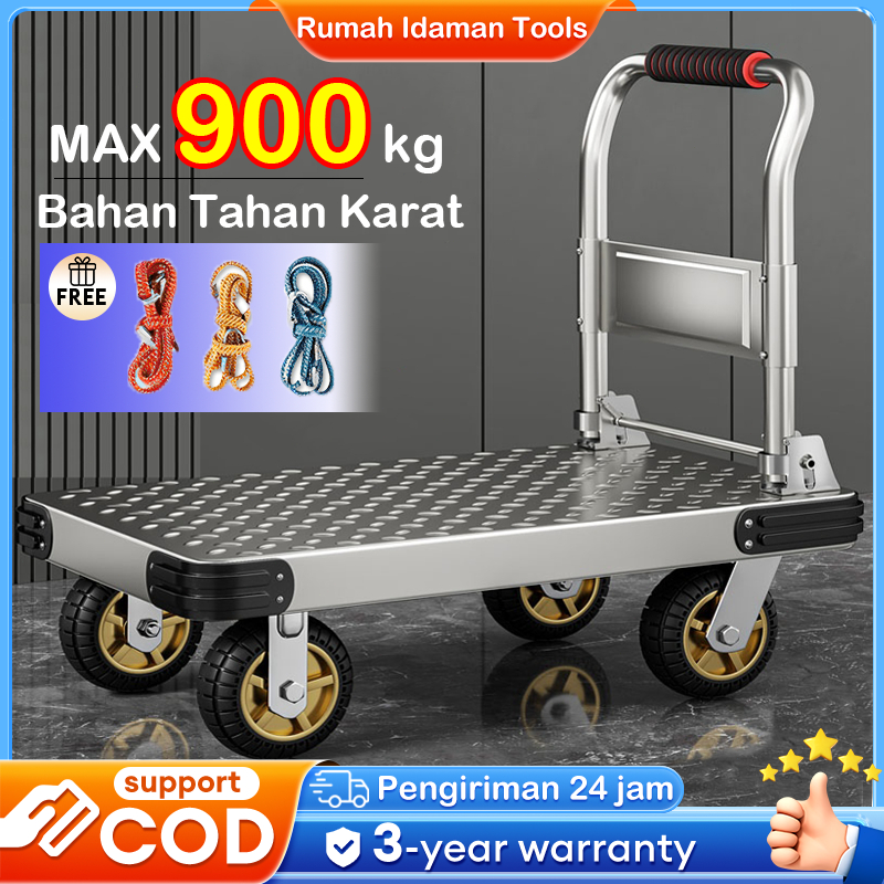 Jual Reaim Handtruck Troli Barang Lipat Silent Wheel Troli Angkut Model ...