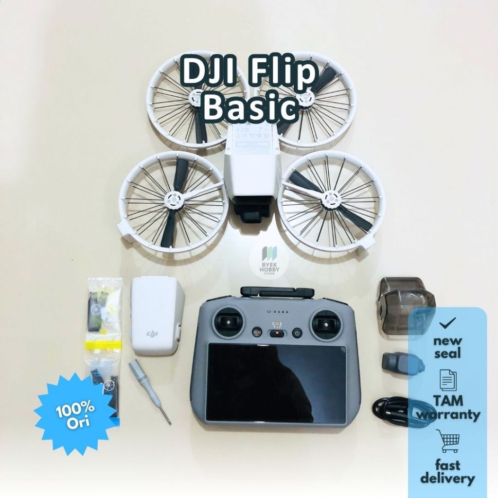Jual Drone DJI Flip Basic RC-N3 / RC-2 (Drone Camera DJI 1/1.3-inch F1.7 24-mm 31-min Fligh Time ...
