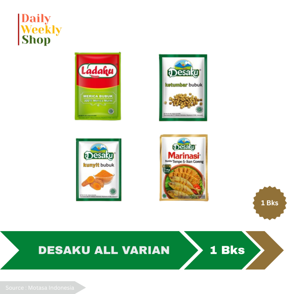 Jual [1Pcs] Desaku Bumbu Rempah Marinasi, Kunyit, Ketumbar, Lada Sachet ...