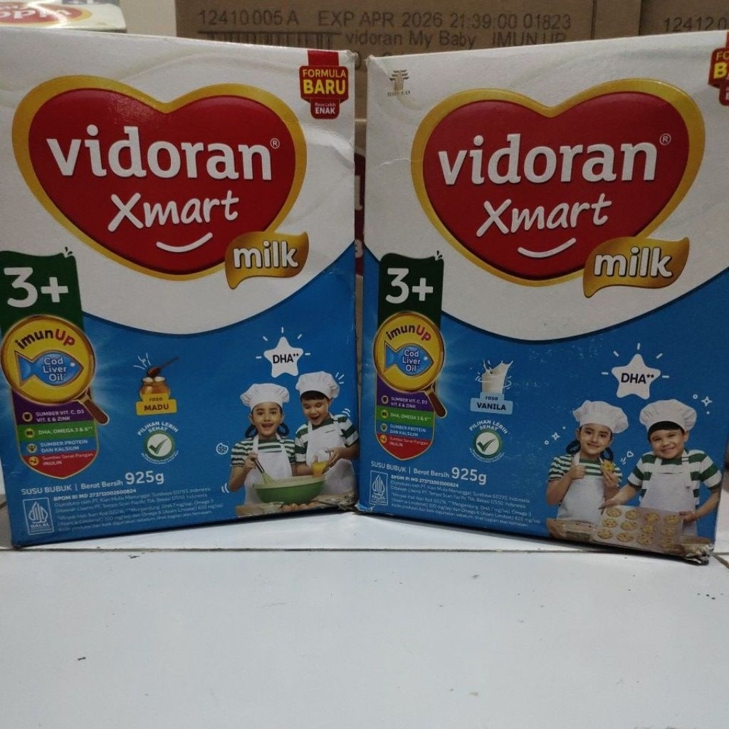 Jual VIDORAN XMART MILK 3+ MADU VANILA 925GR(baca deskripsi) | Shopee ...
